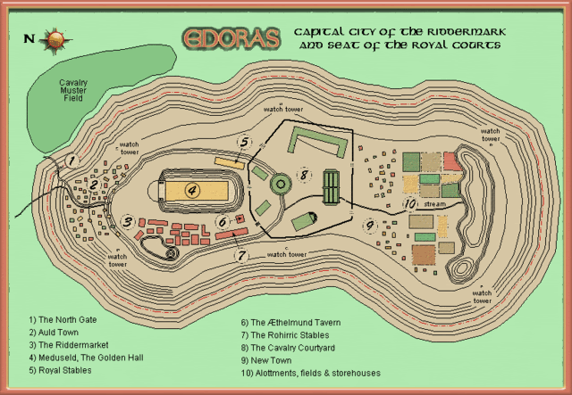 Layout of Edoras | Middle Earth Returns