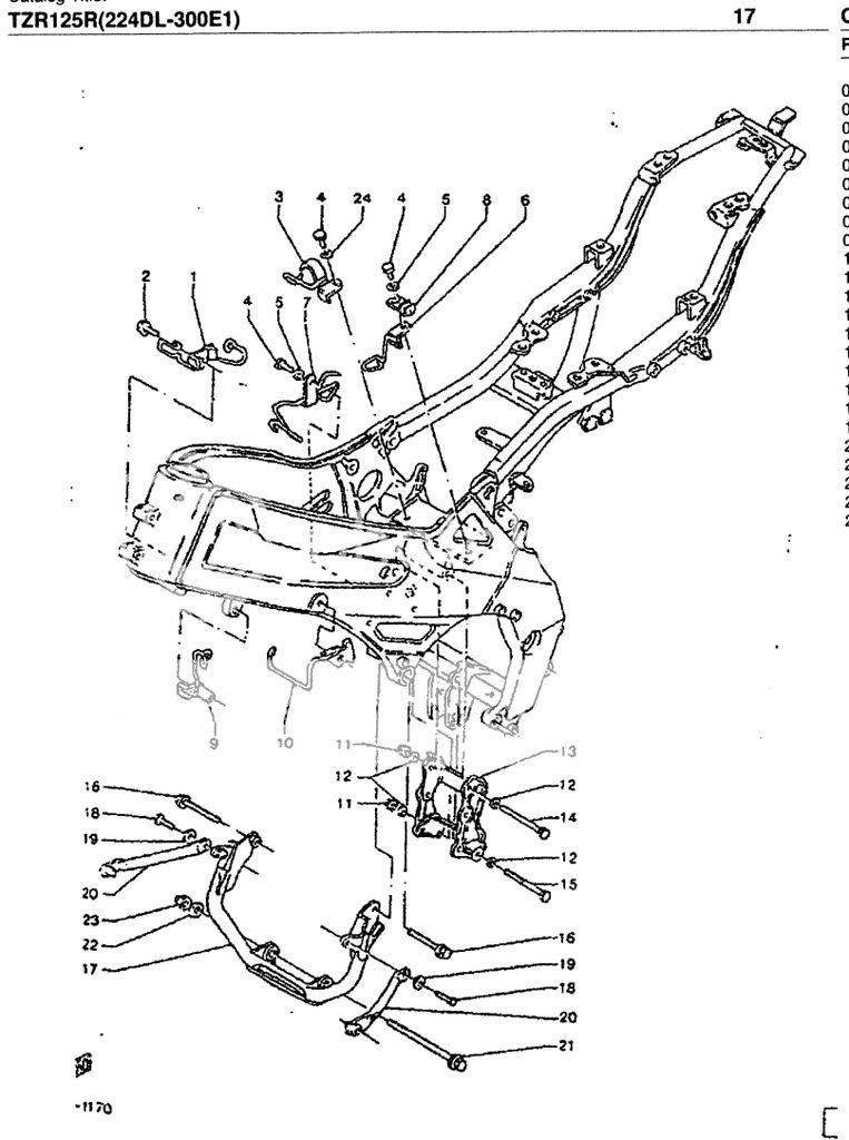 Which TZR250 engine goes straight into the 4DL frame? | 125cc ...