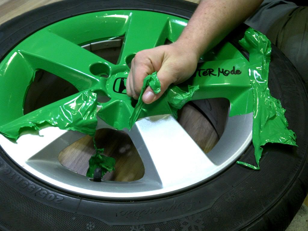 DIY: How to wrap your wheels in vinyl. | 8th Generation Honda Civic Forum